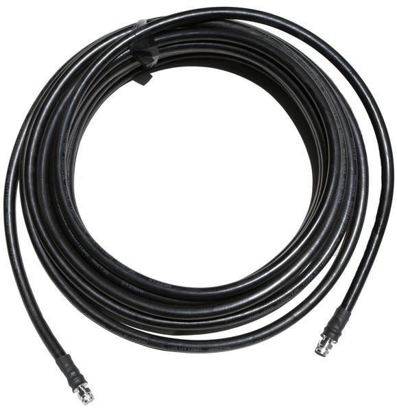 50 Ohm Coax Cable 80 Foot length with two TNC Male connectors installe ...